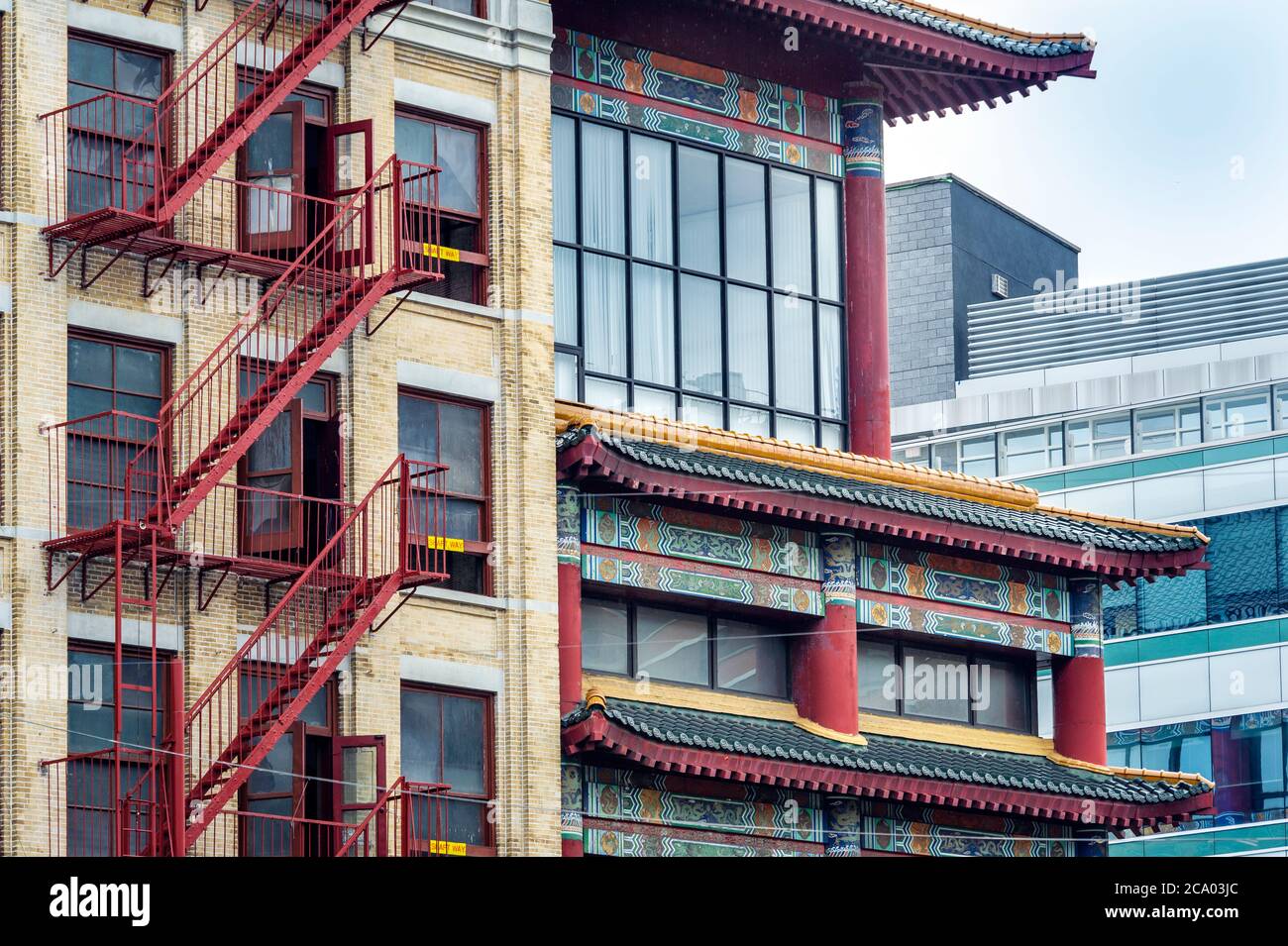 Architecture of New York Chinatown Stock Photo - Alamy