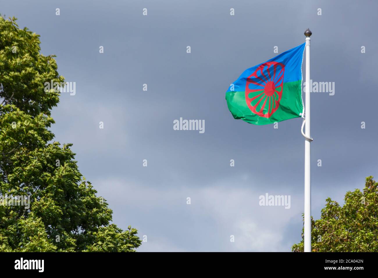 Flag of the romani people hi-res stock photography and images - Alamy