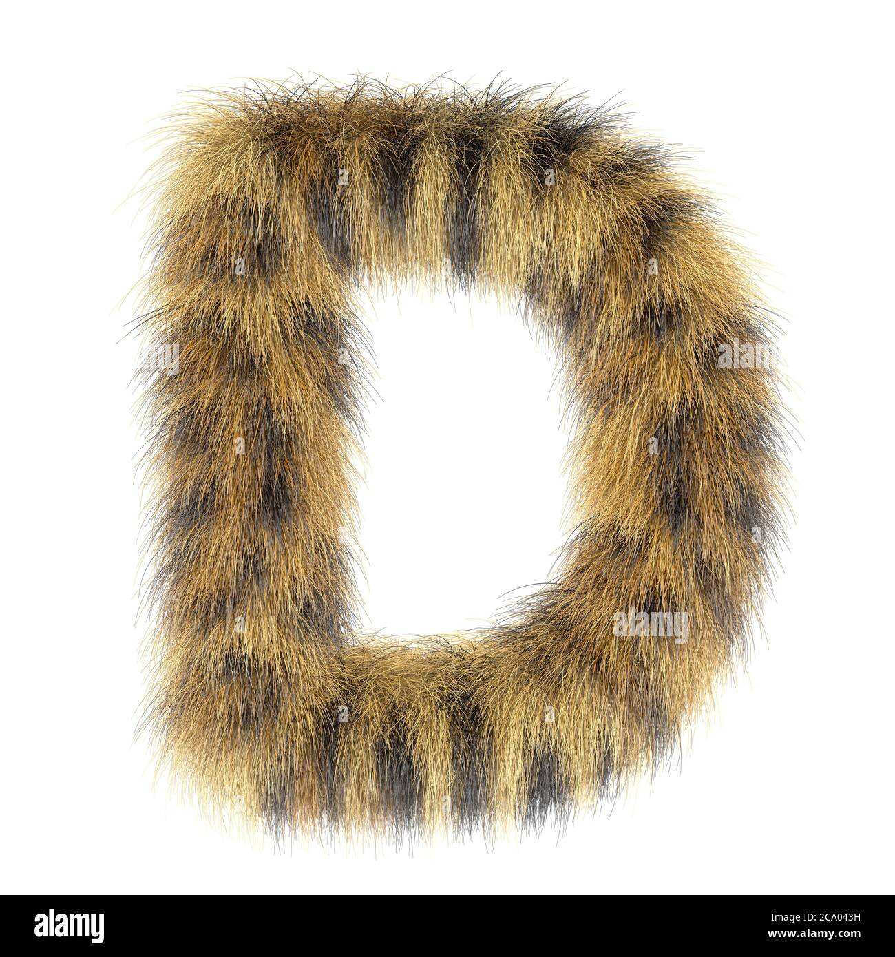3d Leopard creative funny cute fur letter D Stock Photo - Alamy