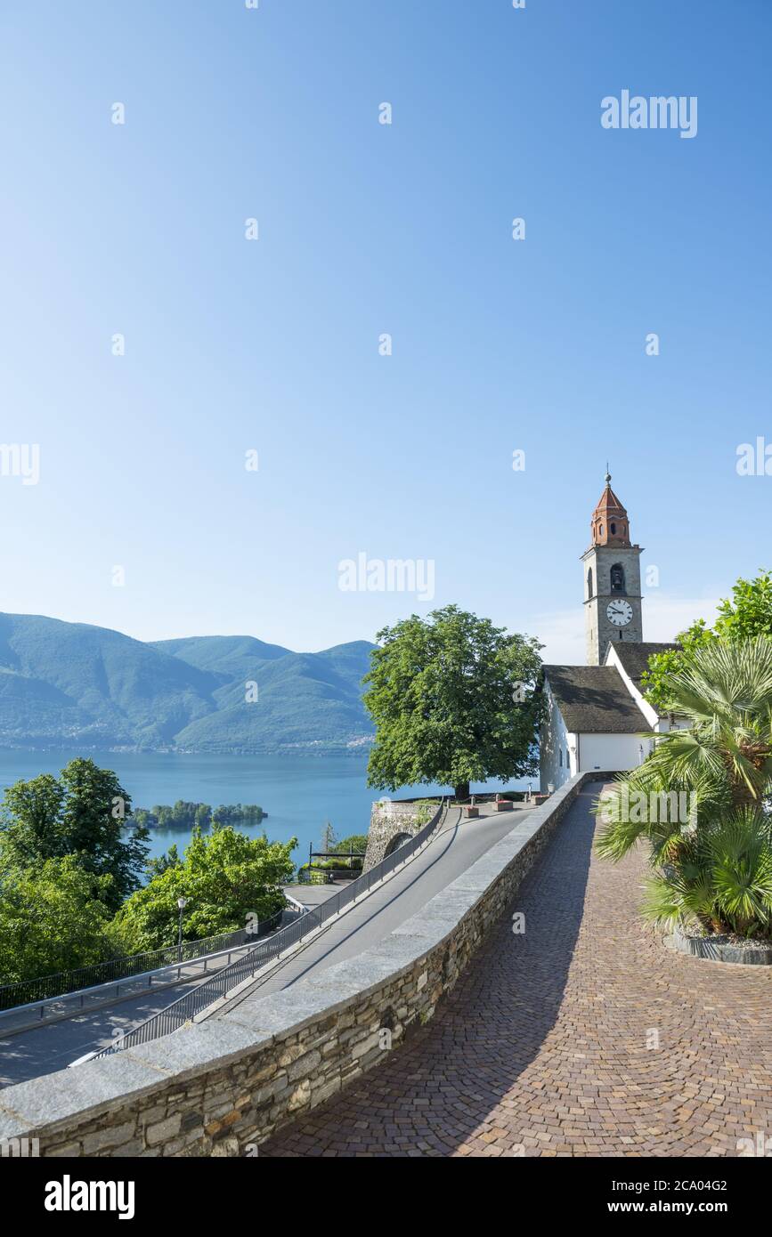 Switzerland ticino ronco lago maggiore hi-res stock photography and ...