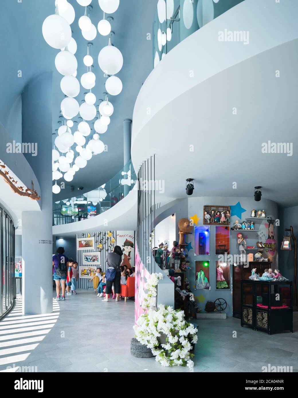 Interior of the whale building. Pino Familia, Seoul, Korea, South ...