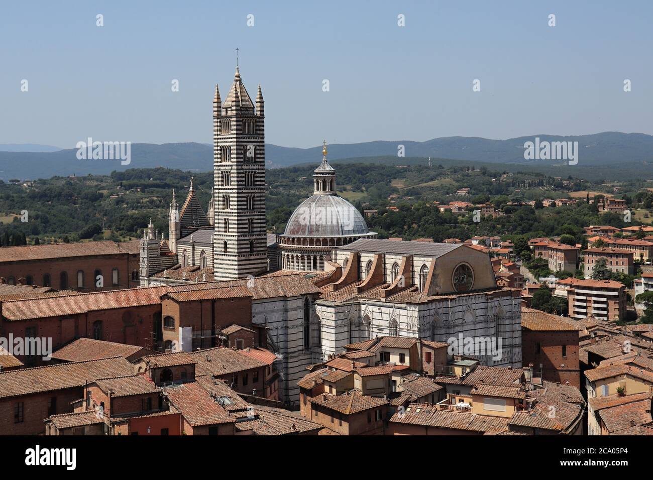 A glimpse of the medieval city of Siena, Tuscany, Italy. UNESCO ...