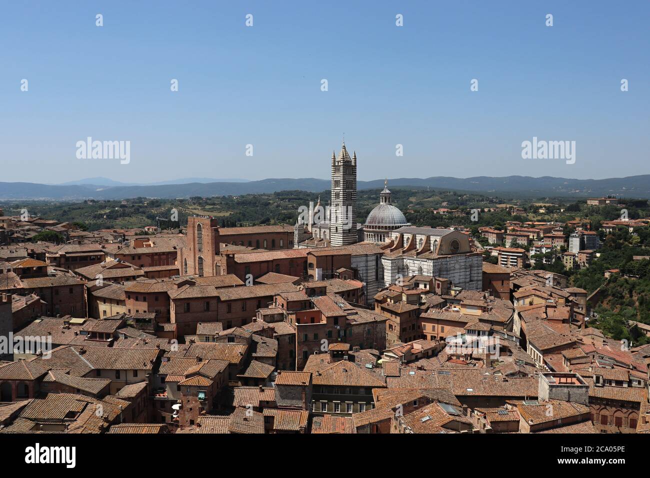 A glimpse of the medieval city of Siena, Tuscany, Italy. UNESCO ...