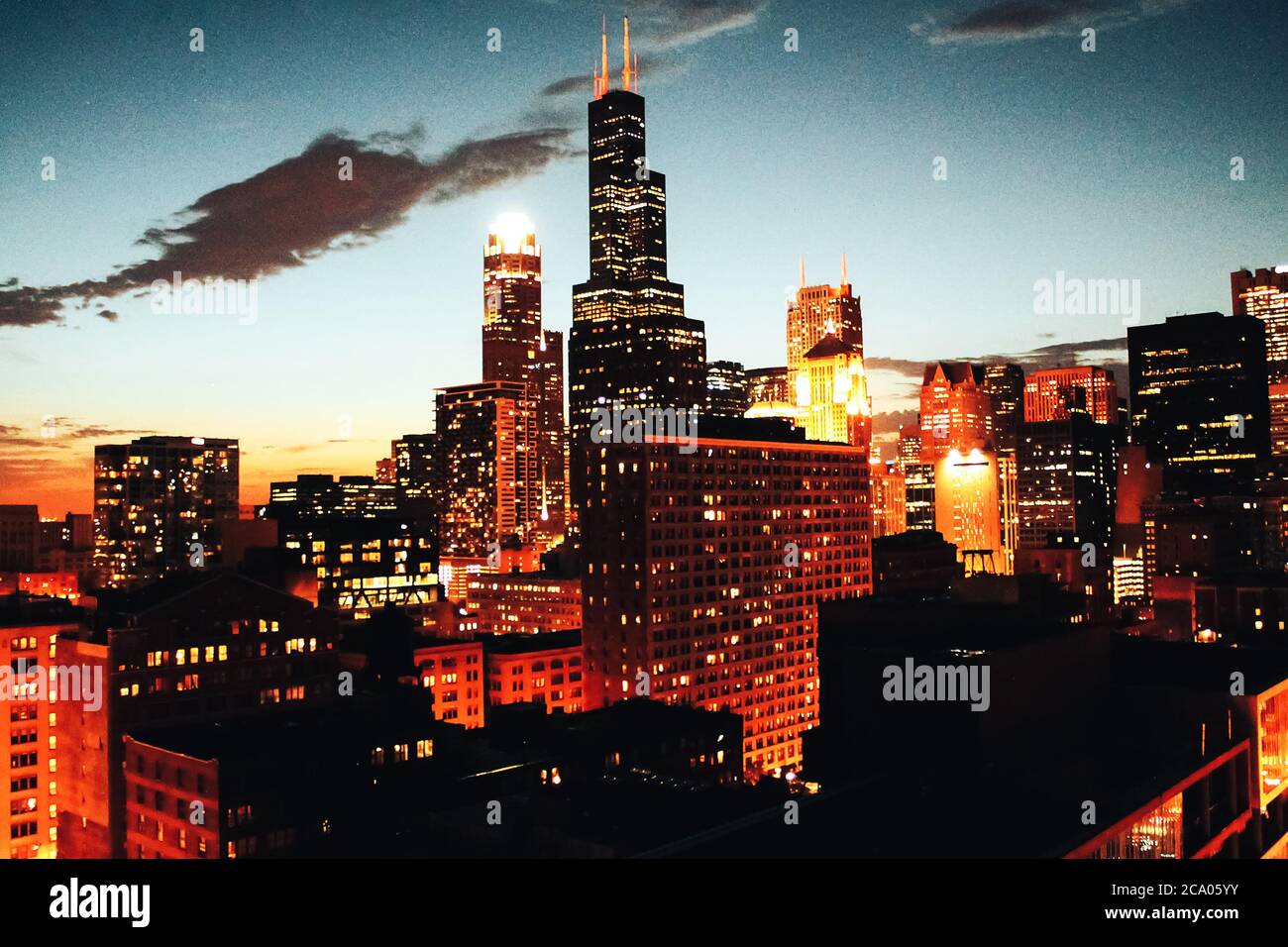 Beautiful night city, night city lights, beautiful background Stock ...