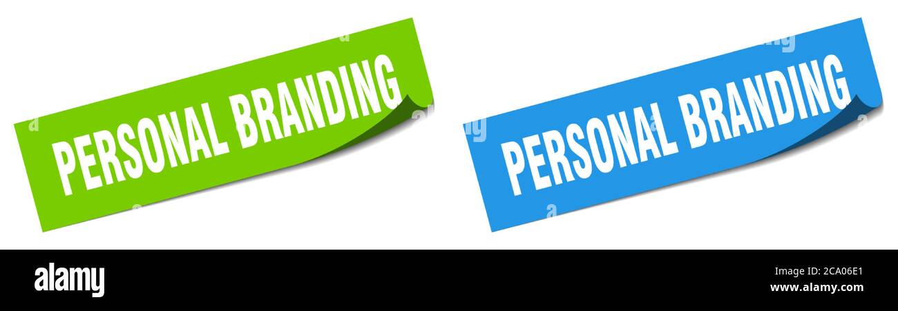 personal branding paper peeler sign set. personal branding sticker ...