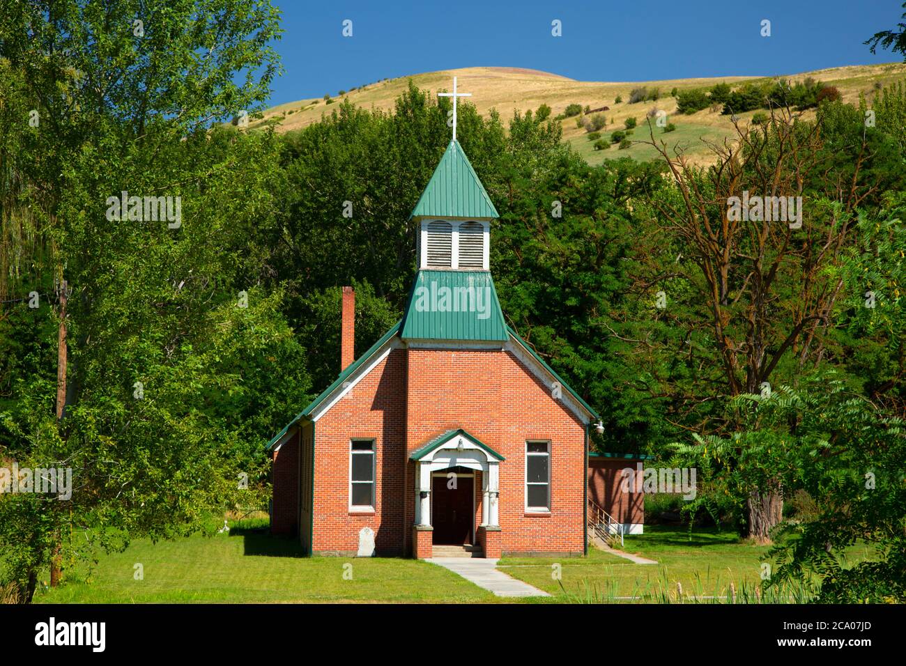 Spalding Church, Nez Perce National Historical Park, Idaho Stock Photo ...