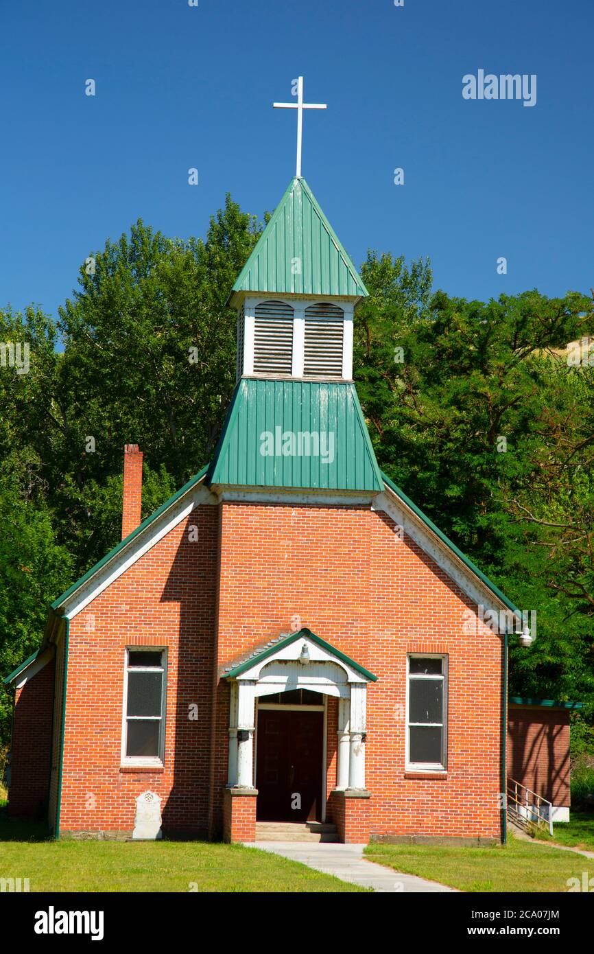 Spalding Church, Nez Perce National Historic Park, Idaho Stock Photo ...