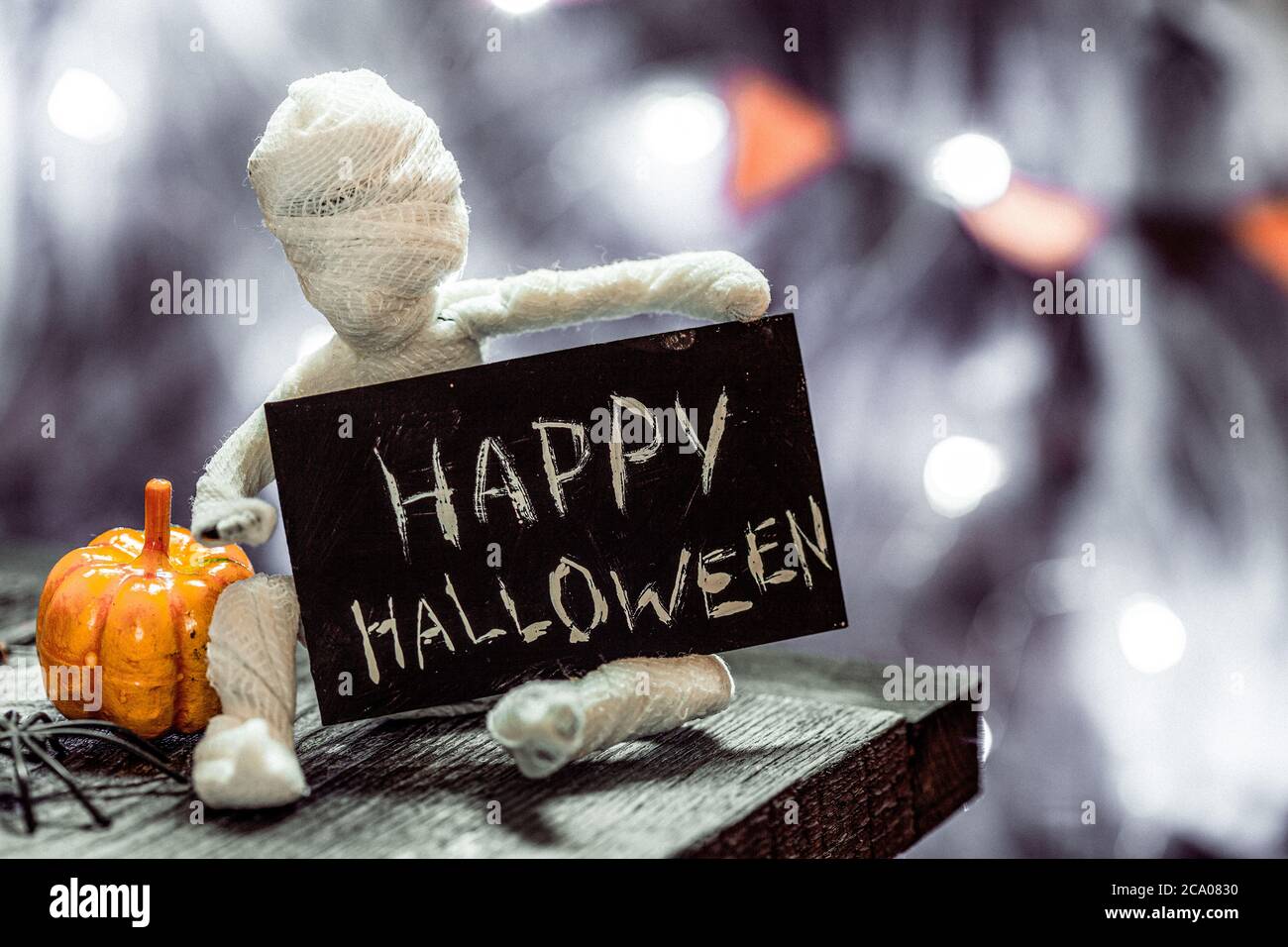 Cute funny mummy. Halloween decoration Stock Photo - Alamy