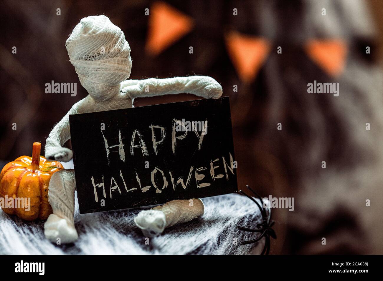 Cute funny mummy. Halloween decoration Stock Photo - Alamy