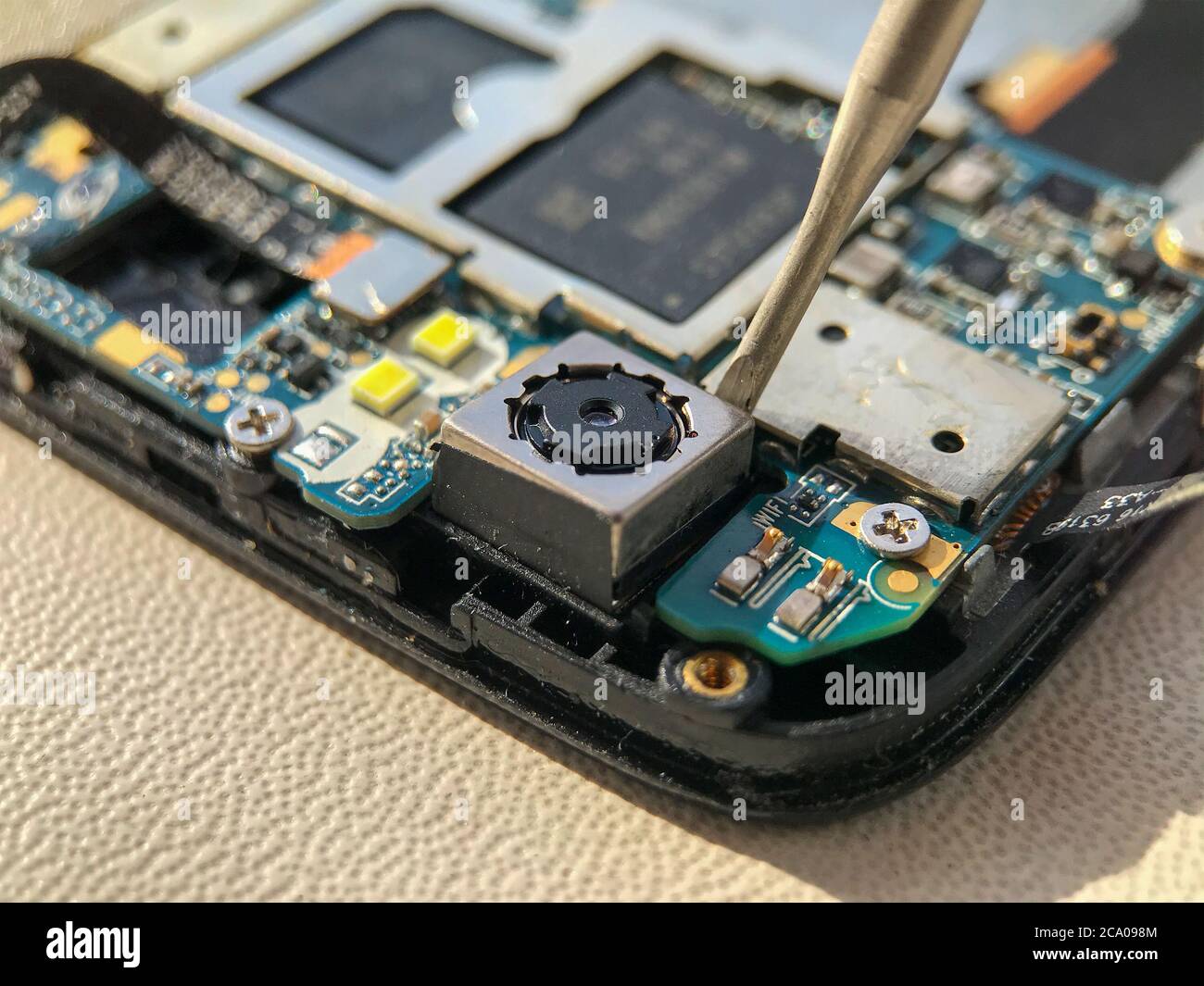 Chip sensor mobile smartphone cameras on the phone's motherboard. The ...