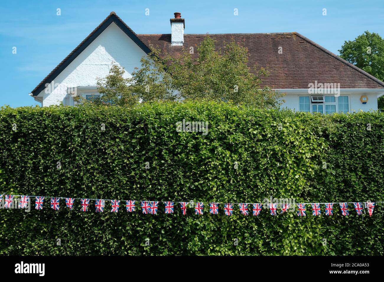 Rural street bunting hi-res stock photography and images - Alamy