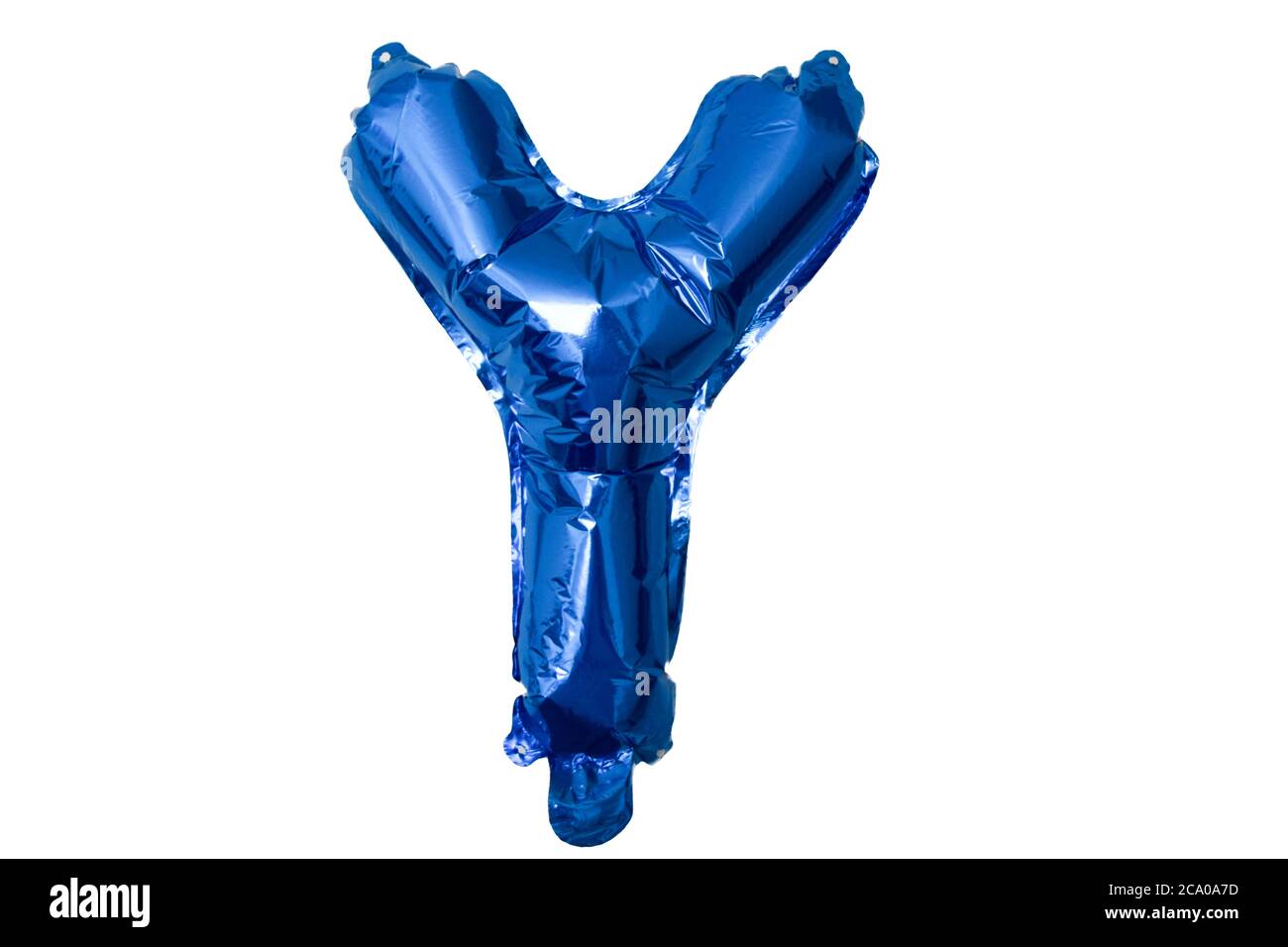 Balloon Letter Y in blue Stock Photo - Alamy