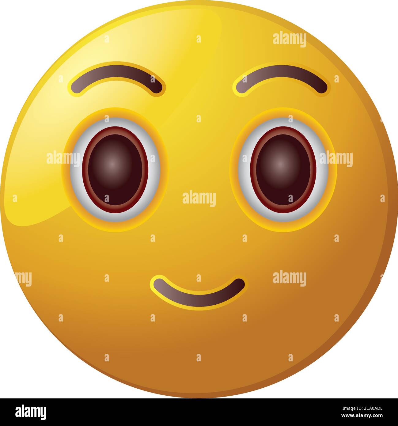 smile emoticon in white background vector illustration design Stock ...