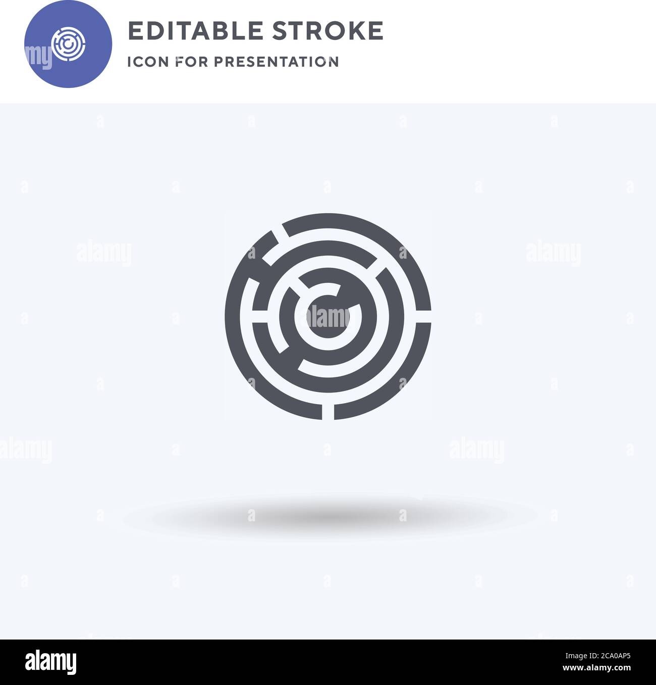 Labyrinth icon vector, filled flat sign, solid pictogram isolated on ...