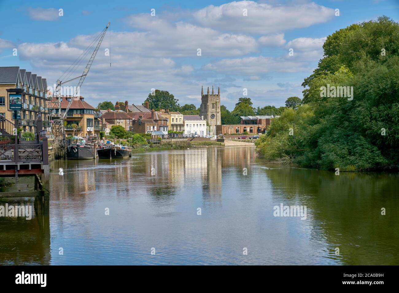 the river thames at isleworth Stock Photo - Alamy