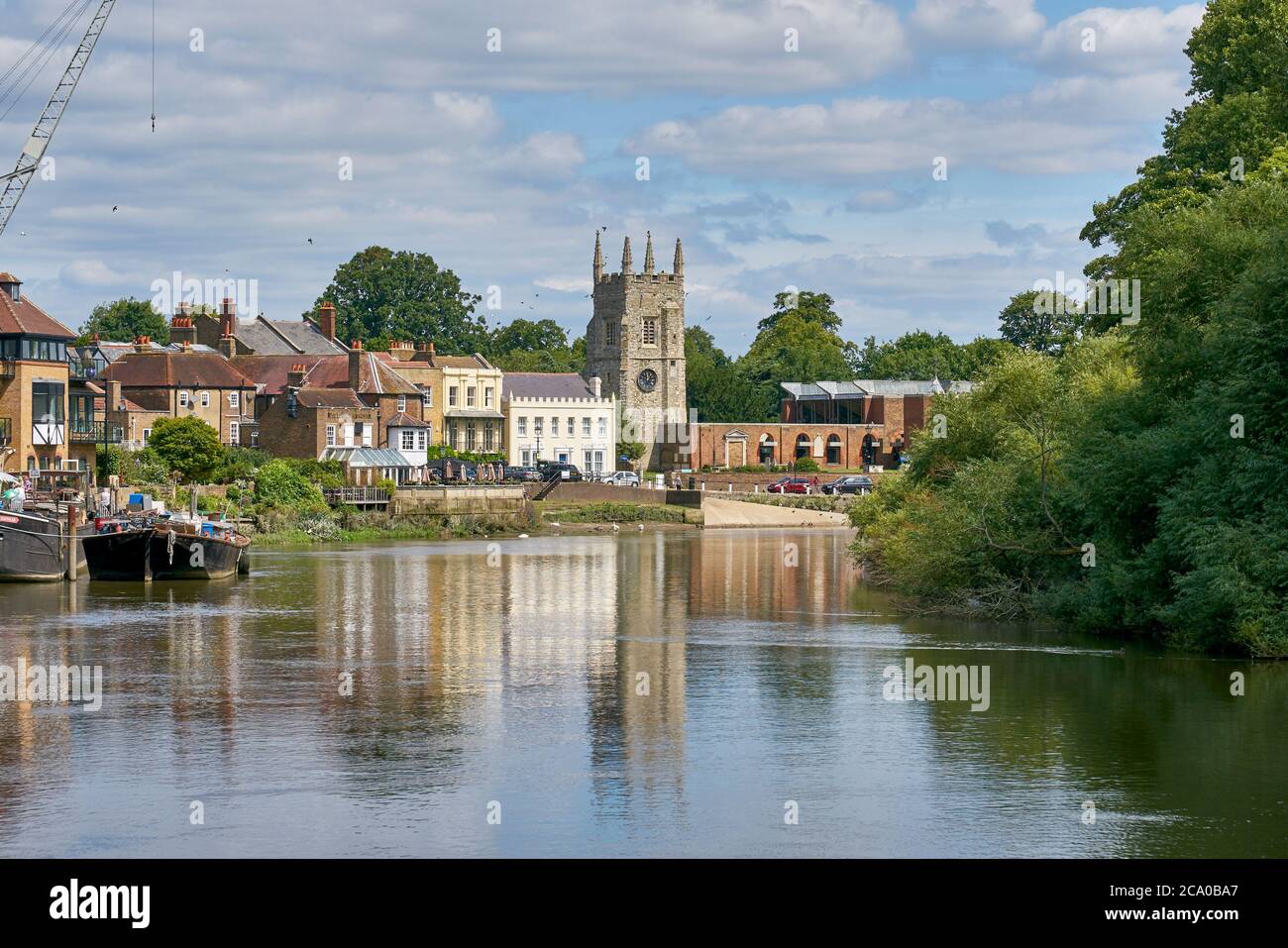 the river thames at isleworth Stock Photo - Alamy