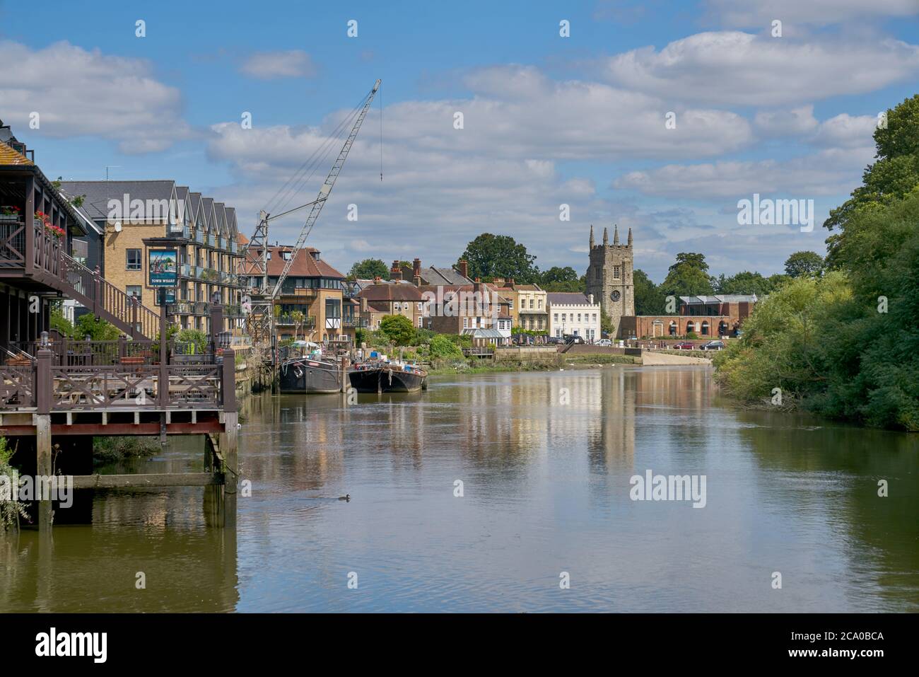 the river thames at isleworth Stock Photo - Alamy