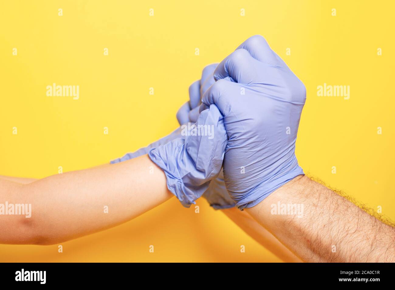 Hand gestures for expressing emotions on colored surface Stock Photo ...