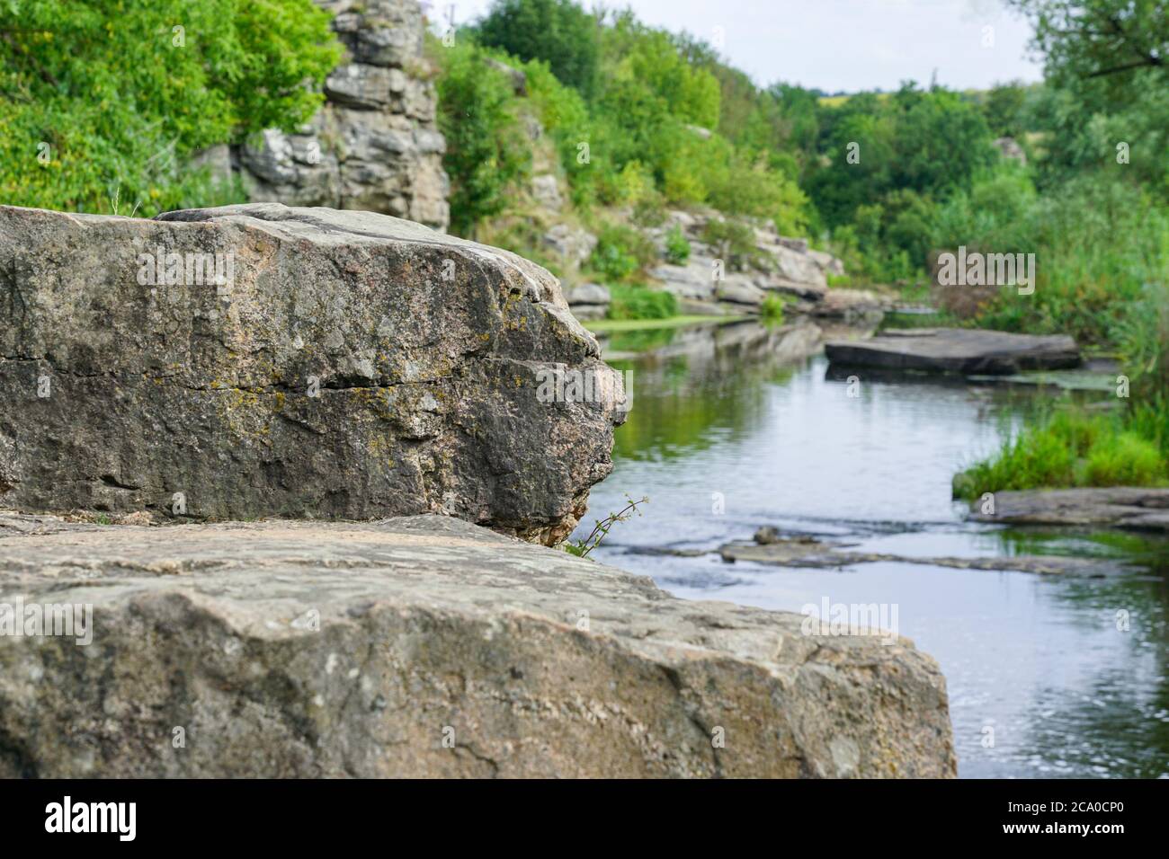 Mountain stream flows among rocks hi-res stock photography and images ...