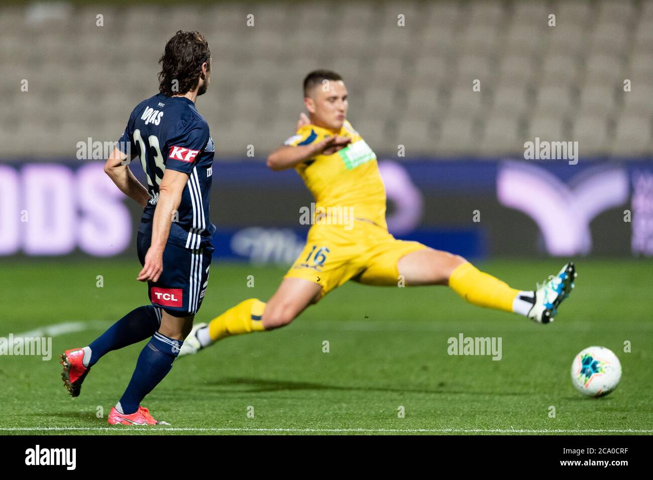 Sidney, Australia. 03rd Aug, 2020. Melbourne Victory forward Marco ...