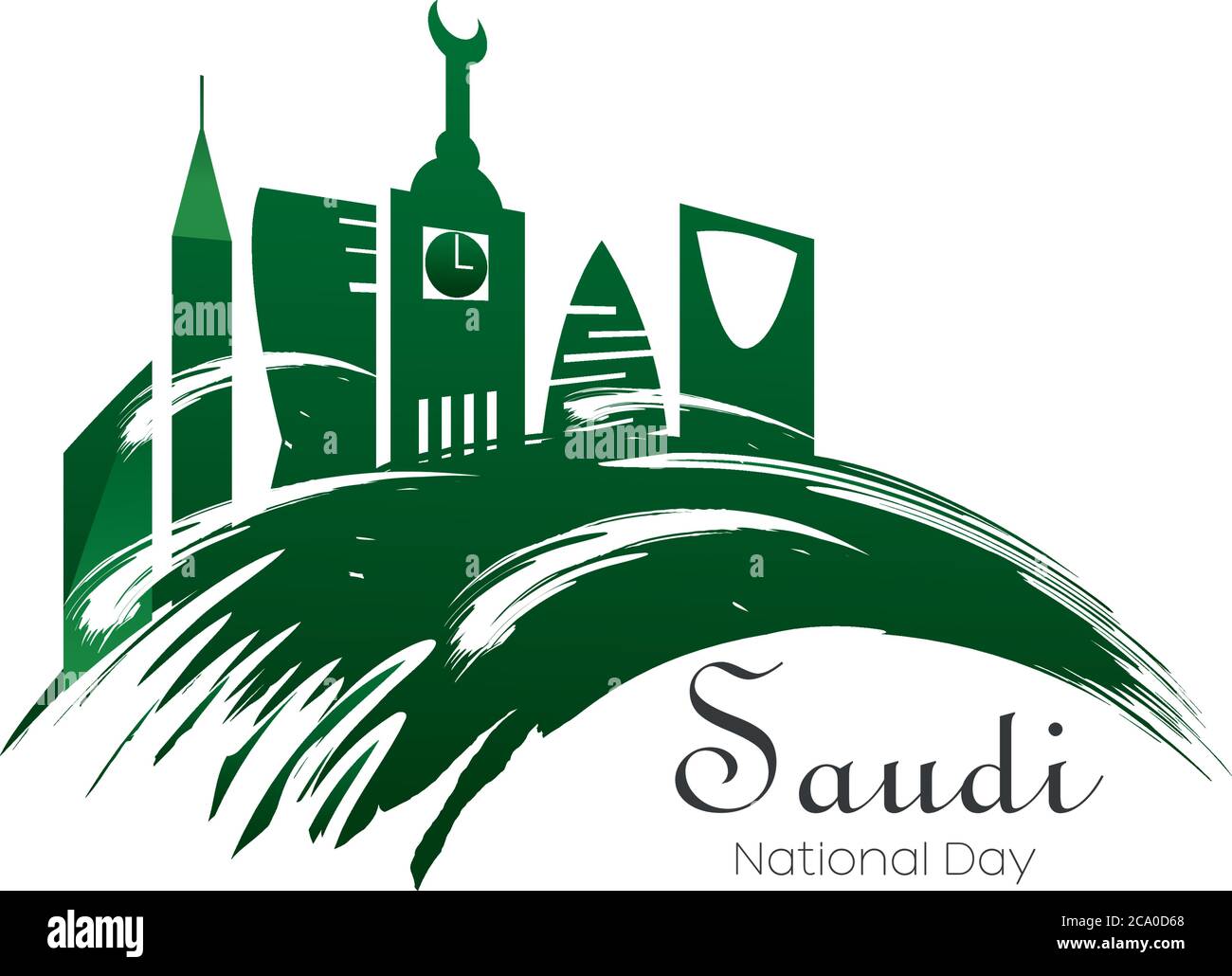 saudi arabia national day, Kingdom of Saudi Arabia vector illustration ...