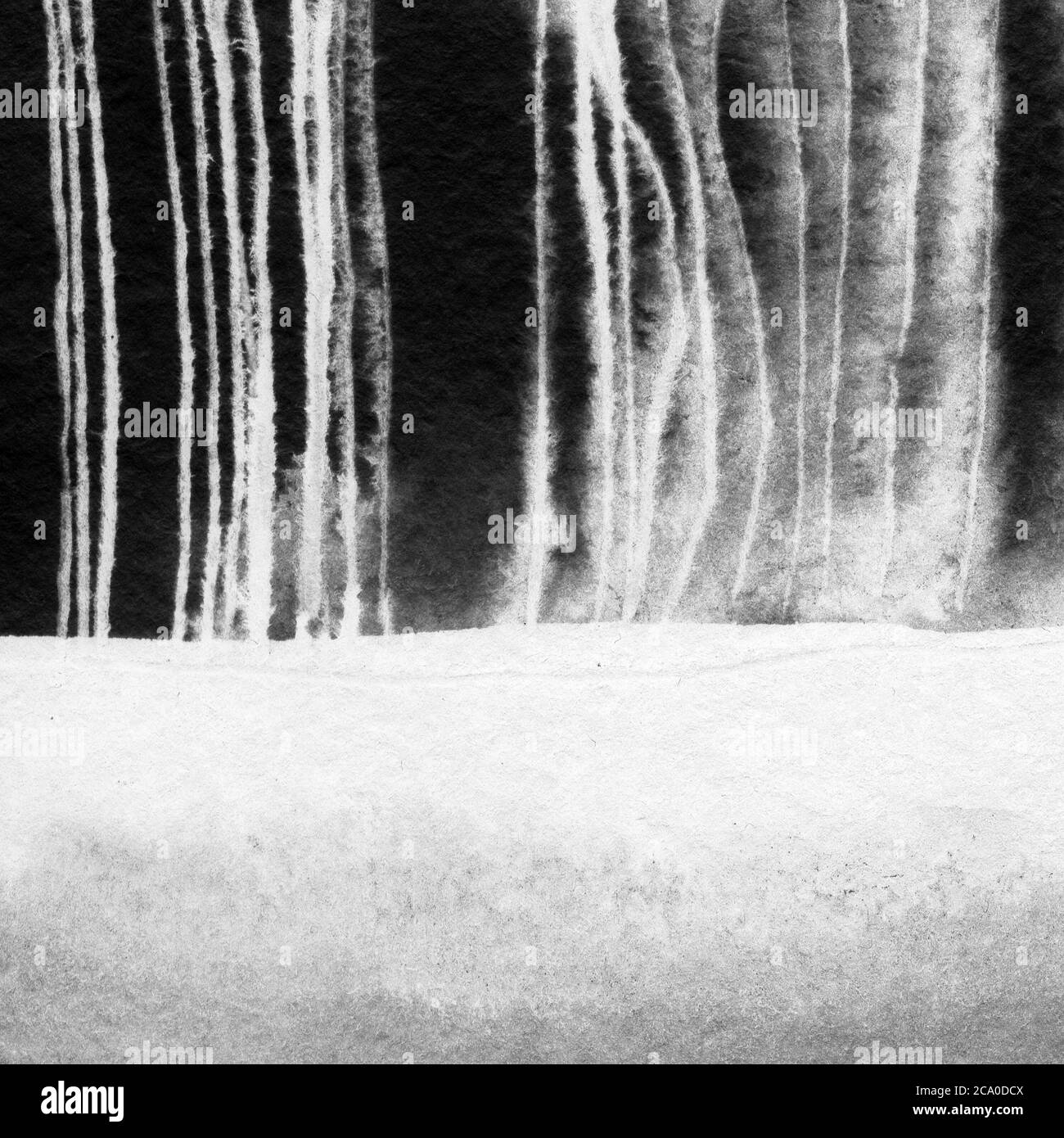 Ink abstract vertical lines, spots. Hand drawn minimalist illustration ...