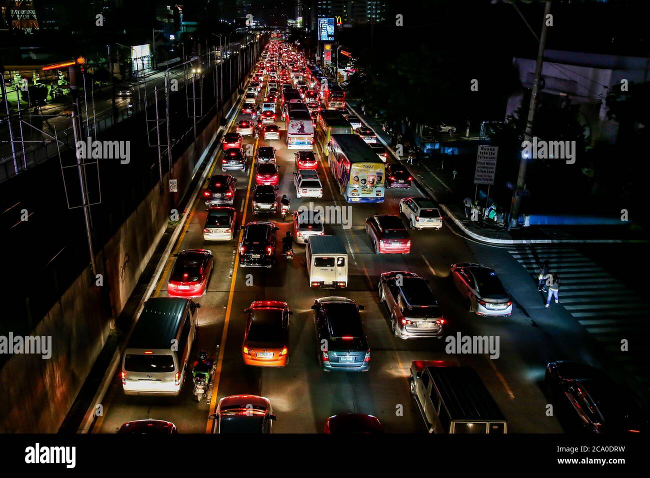 Manila, Philippines. 3rd Aug, 2020. Heavy traffic is seen in Manila ...