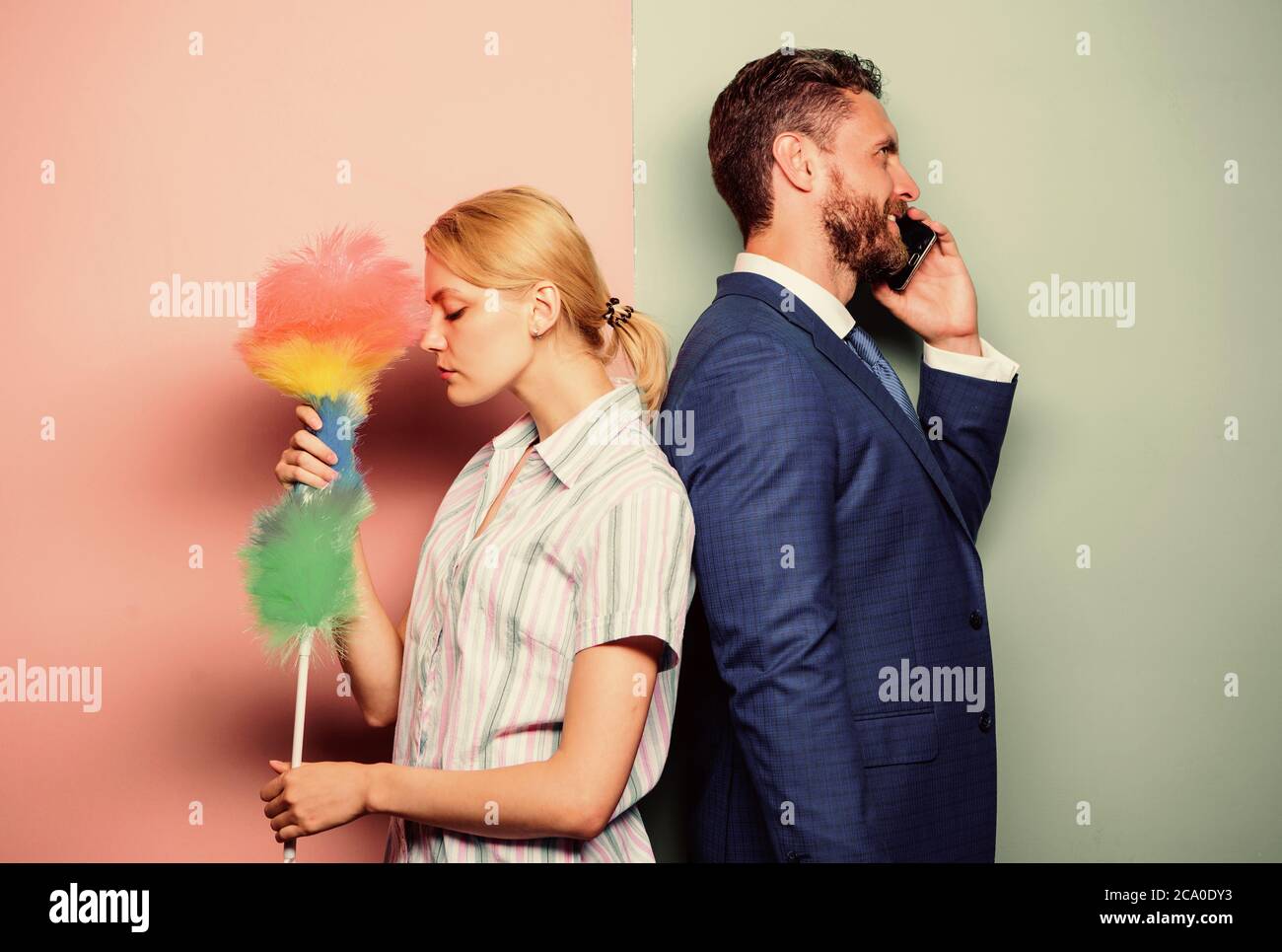 call for cleaning service. Gender inequality start from household ...