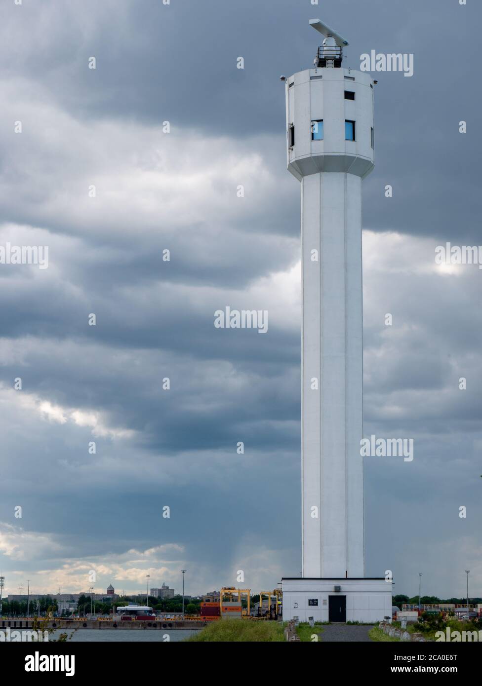 Coast guard Tower in Montreal, Quebec, Canada Stock Photo - Alamy