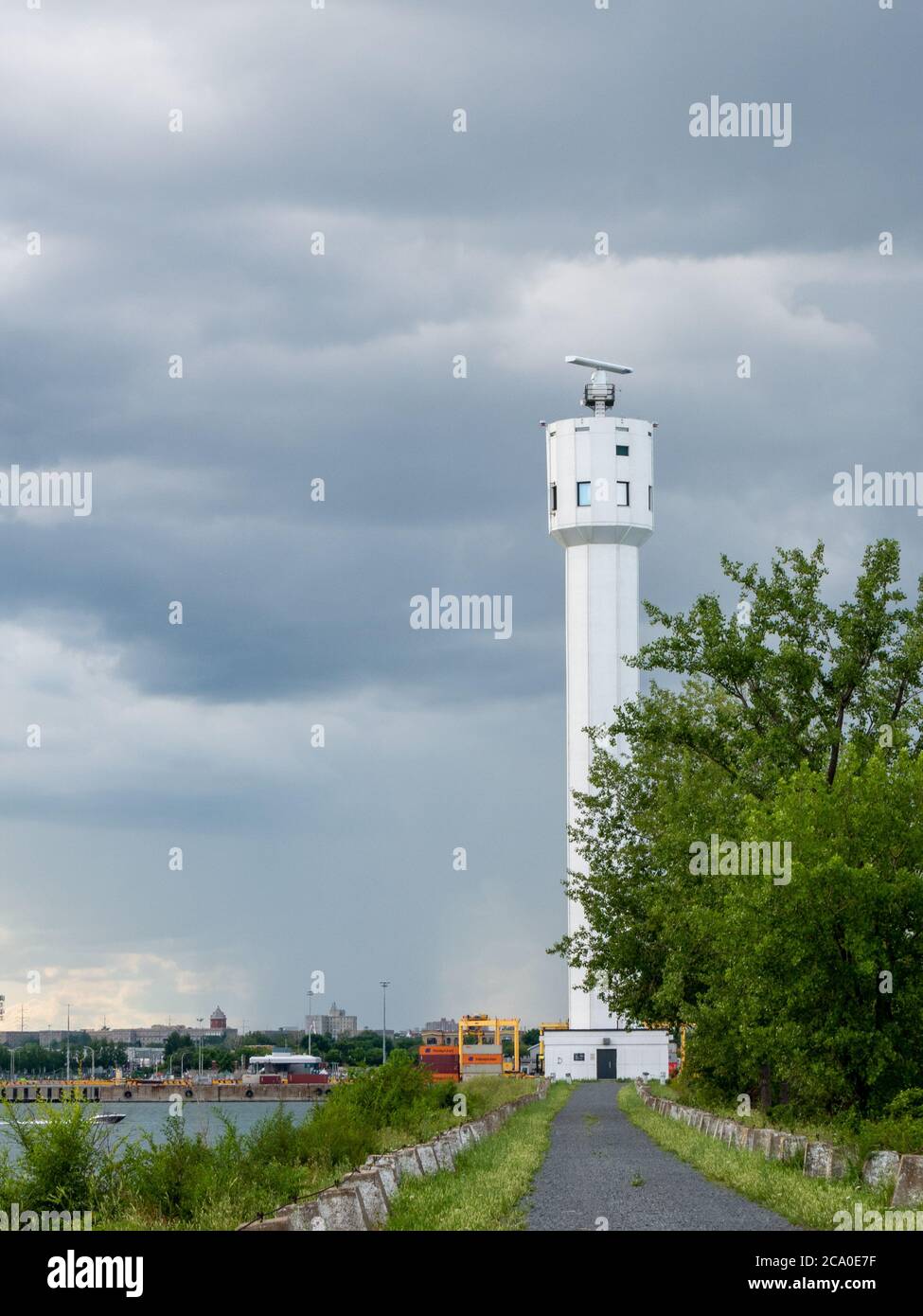 Coast guard Tower in Montreal, Quebec, Canada Stock Photo - Alamy