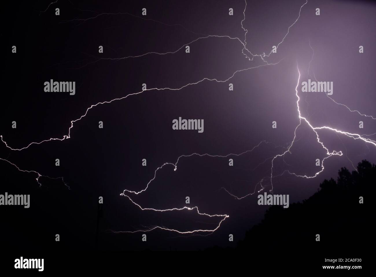 Black Lightning Storm