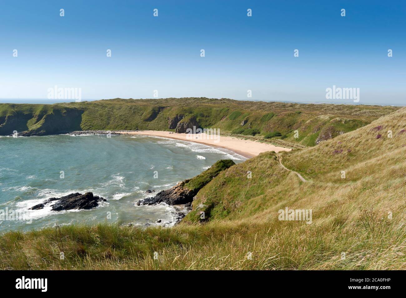 FORVIE SANDS NATIONAL NATURE RESERVE COLLIESTON SCOTLAND SUMMER VIEW OF ...
