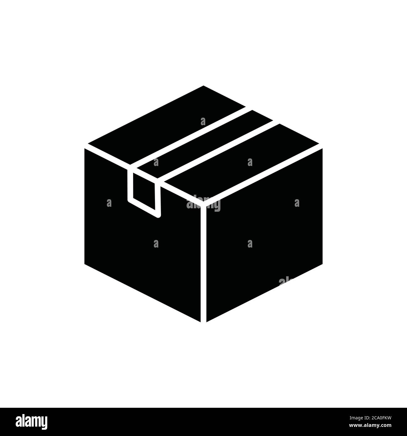 box cargo con vector sign symbol Stock Vector Image & Art - Alamy
