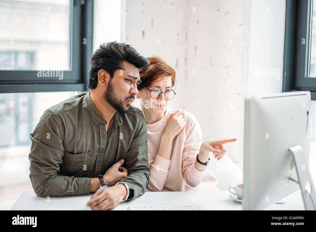 Worried team working office hi-res stock photography and images - Alamy
