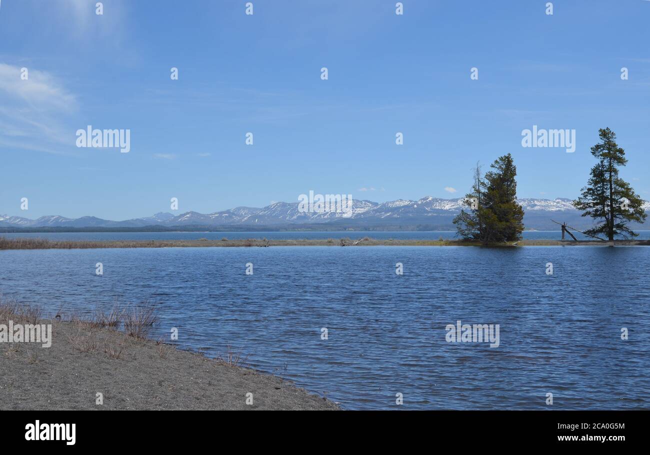 Spring in Yellowstone: Looking Across Yellowstone Lake From Gull Point ...