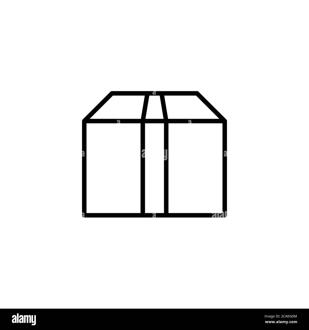 box cargo con vector sign symbol Stock Vector Image & Art - Alamy