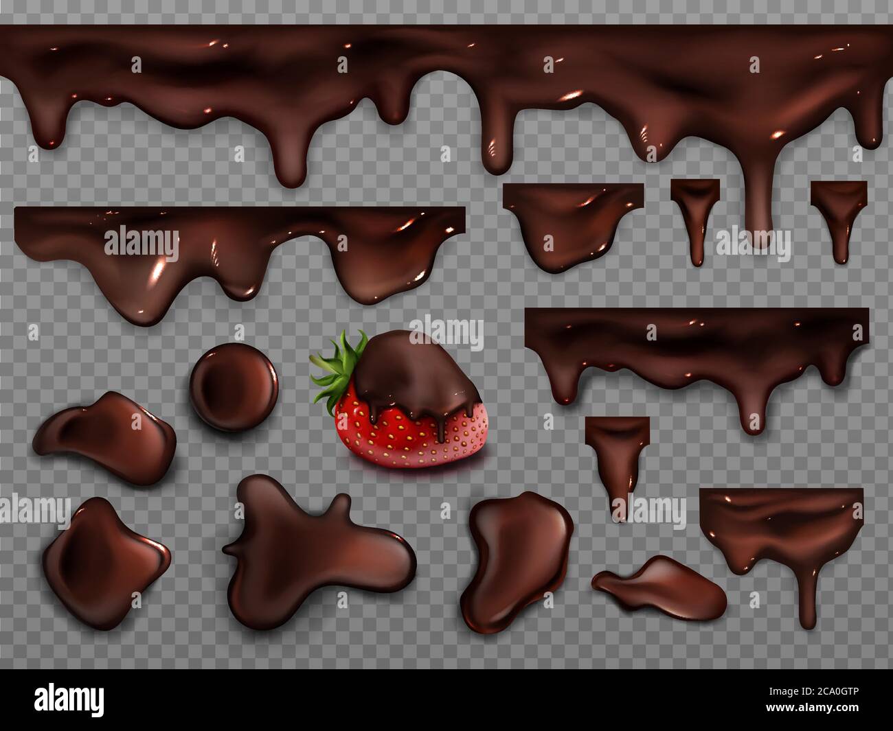 Chocolate Background Drops