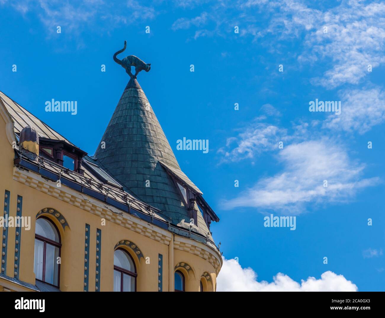 Famous Jugenstil architecture in Riga, capital of Latvia and the ...
