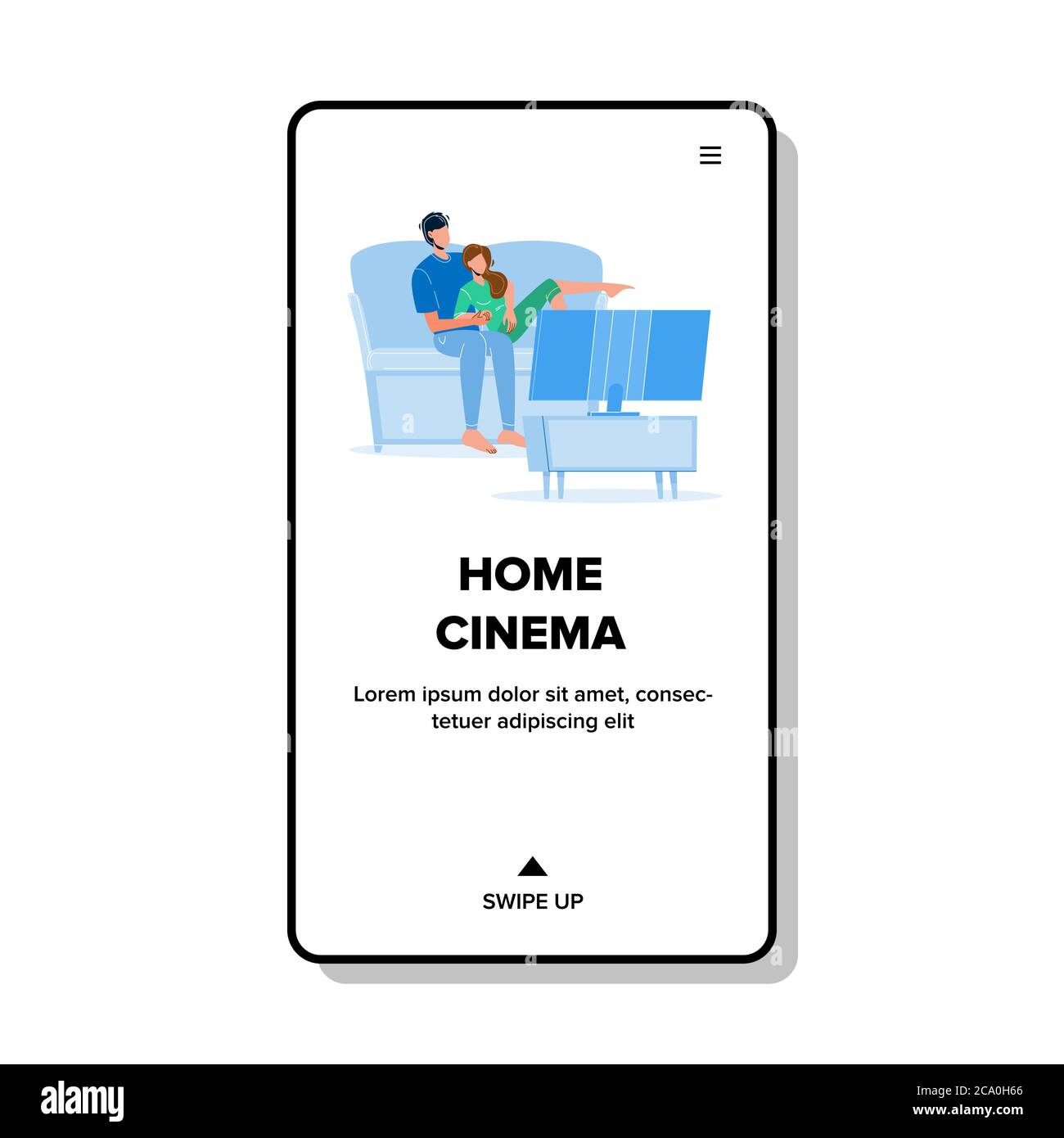 Family cinema watch Cut Out Stock Images & Pictures - Alamy