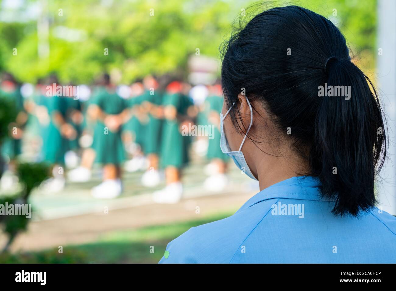 School uniform children masks hi-res stock photography and images - Alamy