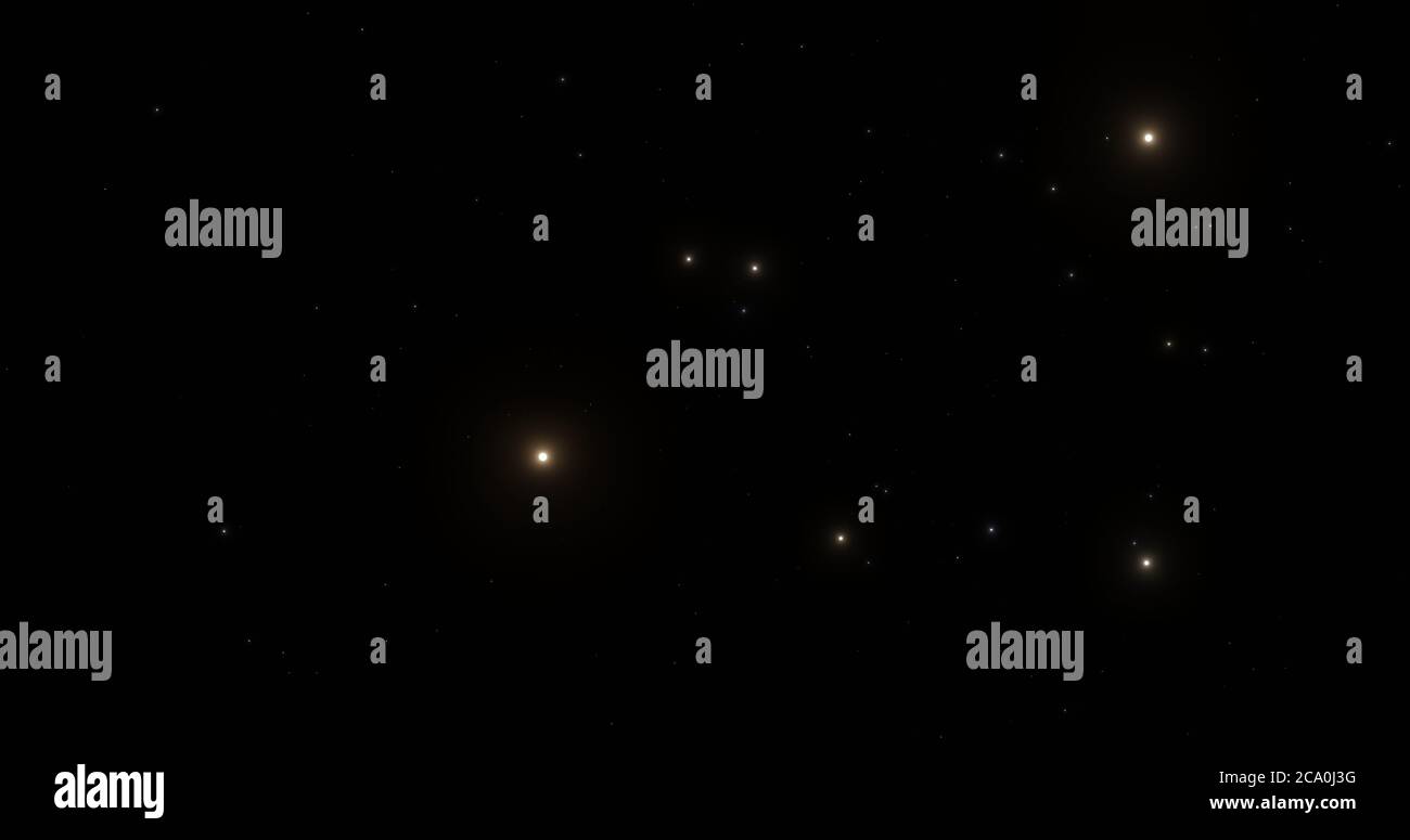 3d Illustration new realistic stars in the night sky rendered Stock ...