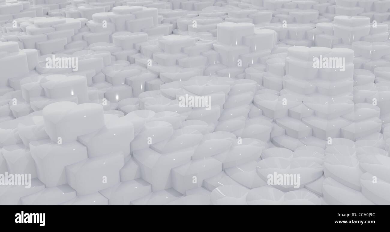 3d rendering Illustration shiny white matter abstract texture Stock ...