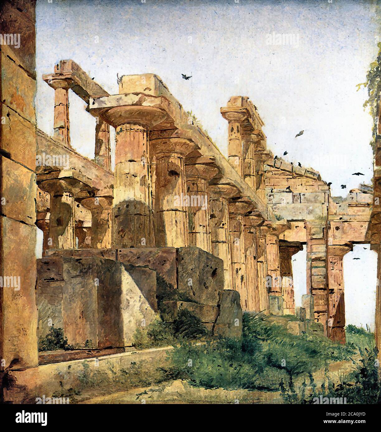 Roed JÃ¶rgen - the so-Called Temple of Poseidon Paestum - Danish School ...