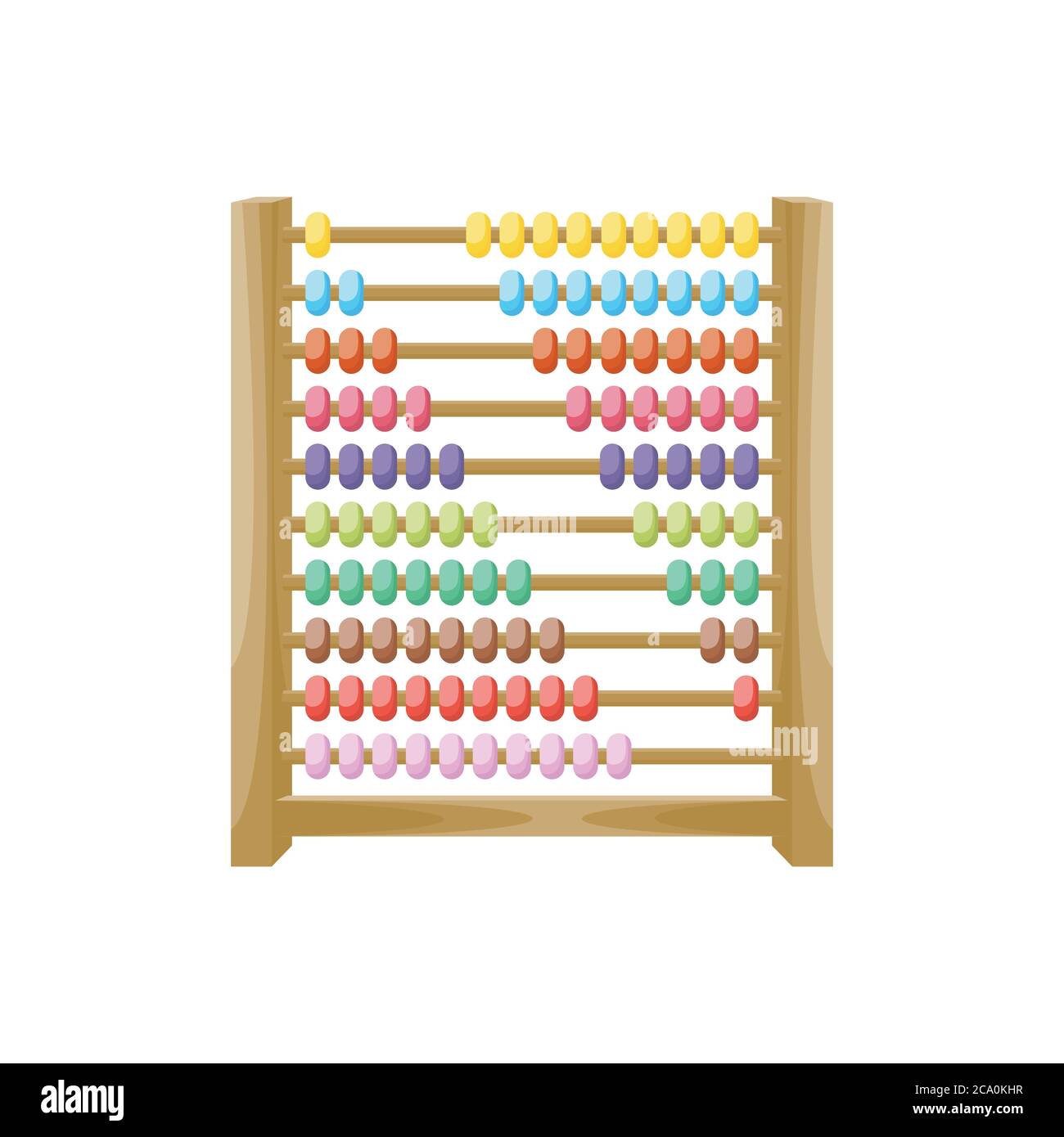 Teacher toddler learning maths abacus Stock Vector Images - Alamy