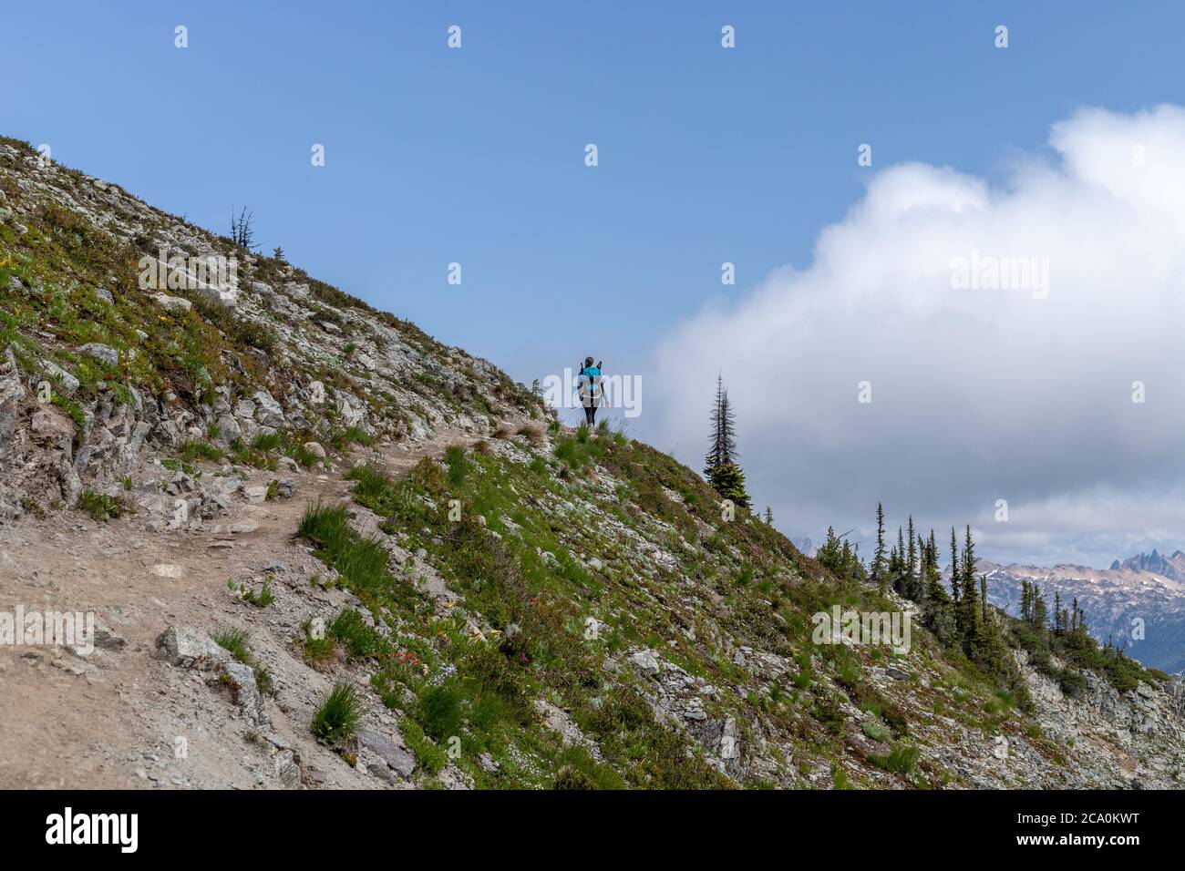 Hiking scenes in the beautiful North Cascades wilderness Stock Photo ...