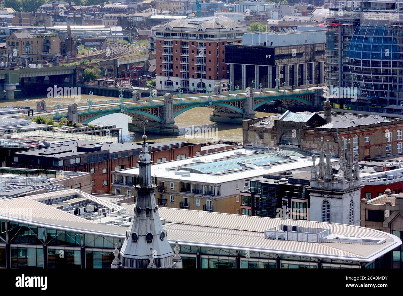 View of Southwark Bridge and the River Thames Stock Photo - Alamy