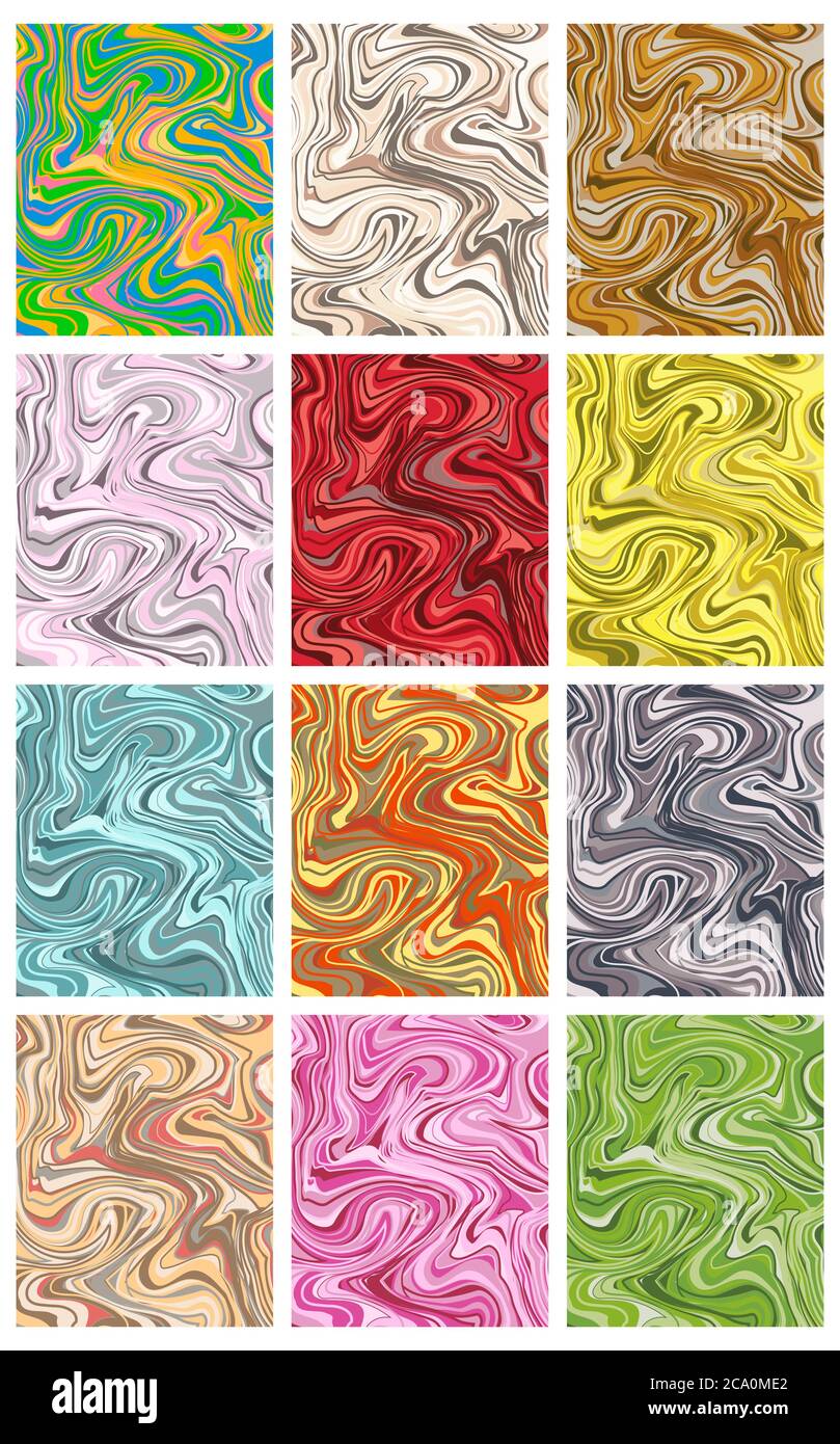 Liquid marble abstract motion waves Stock Vector Images - Alamy