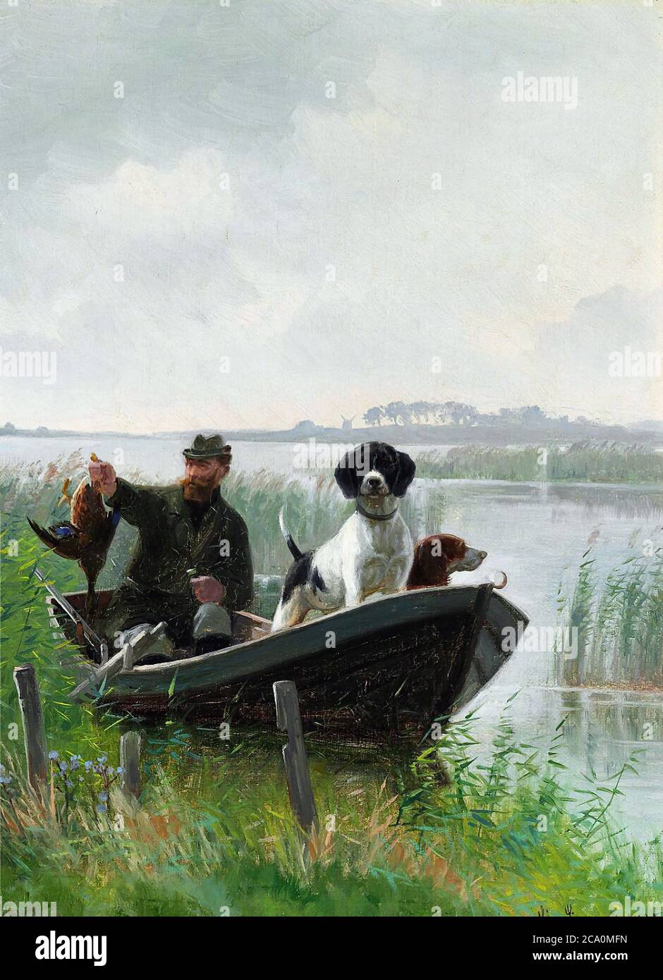 Simonsen Simon Ludvig Ditlev - the Hunt 2 - Danish School - 19th and ...