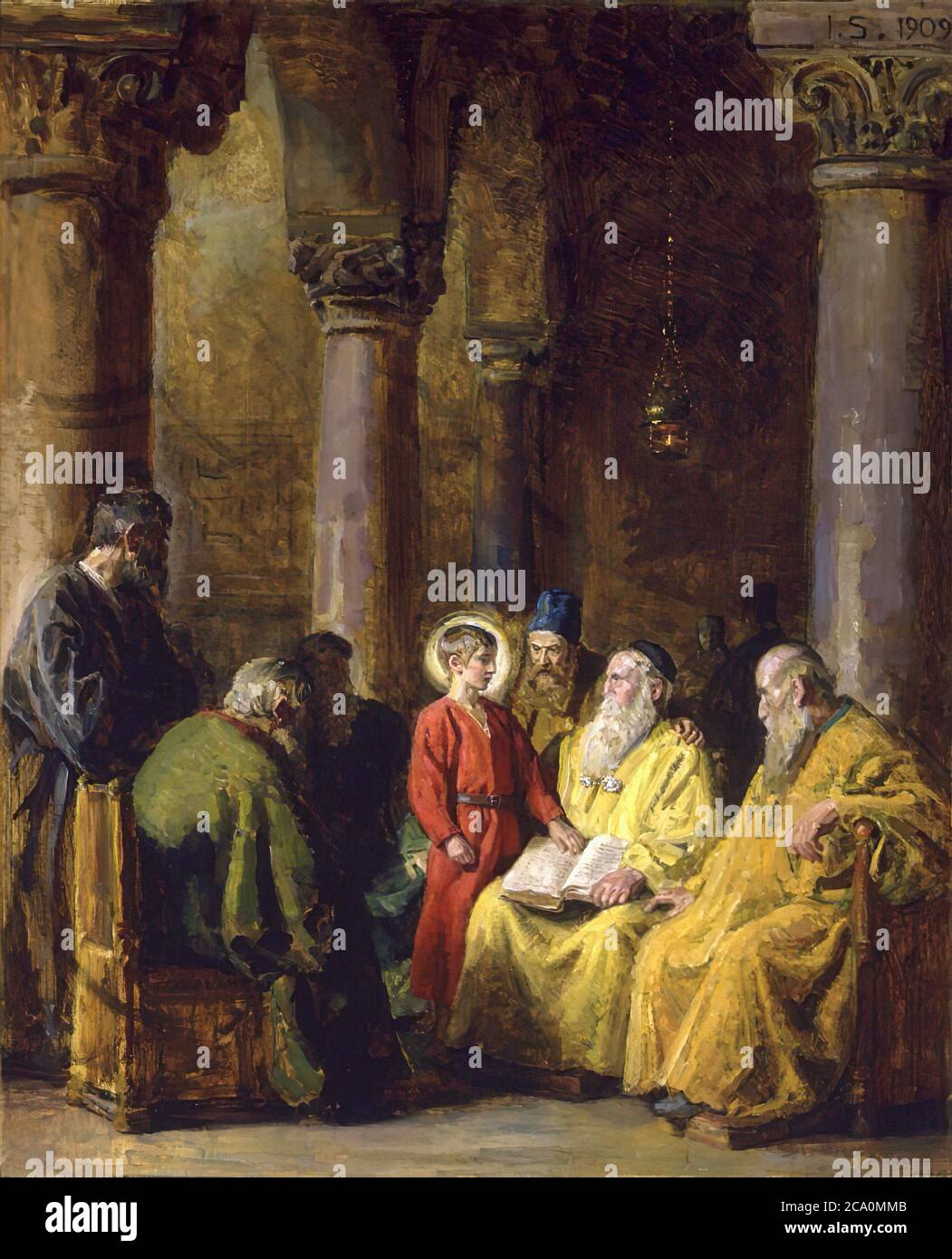 Young Jesus Teaching In The Temple
