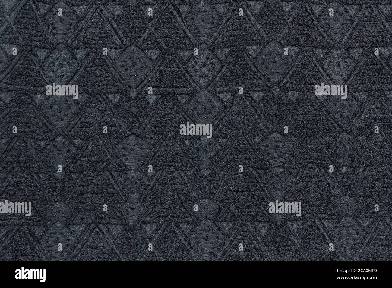 Black fabric. Texture with pattern Stock Photo - Alamy